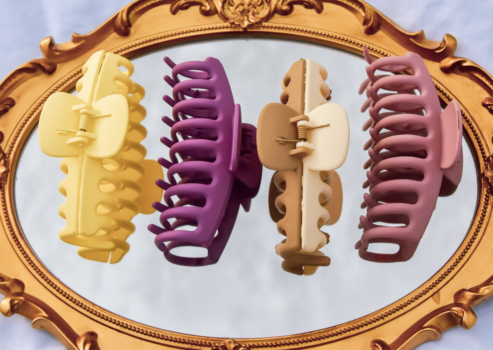 Rounded Claw Clips - Palm + Pine